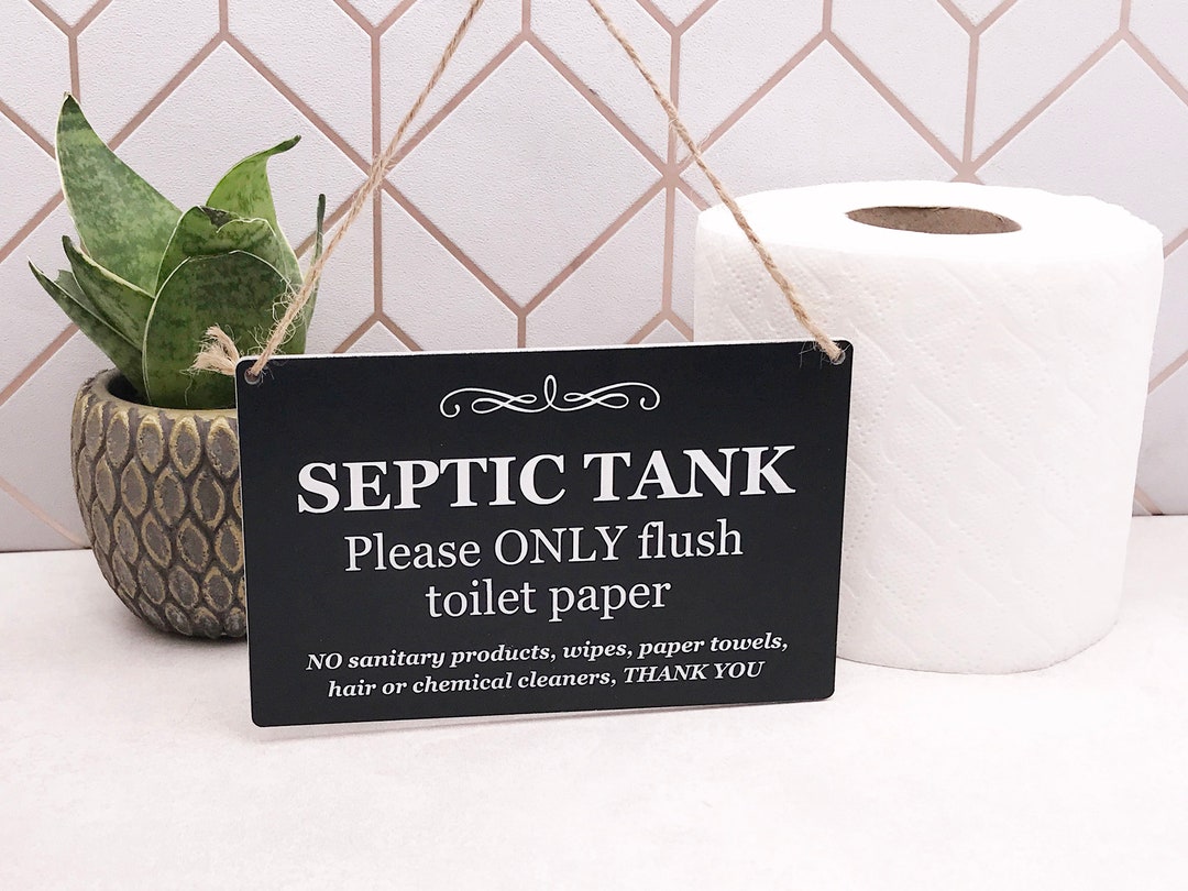 SEPTIC TANK Sign for Toilet, Bathroom, W.C - Etsy