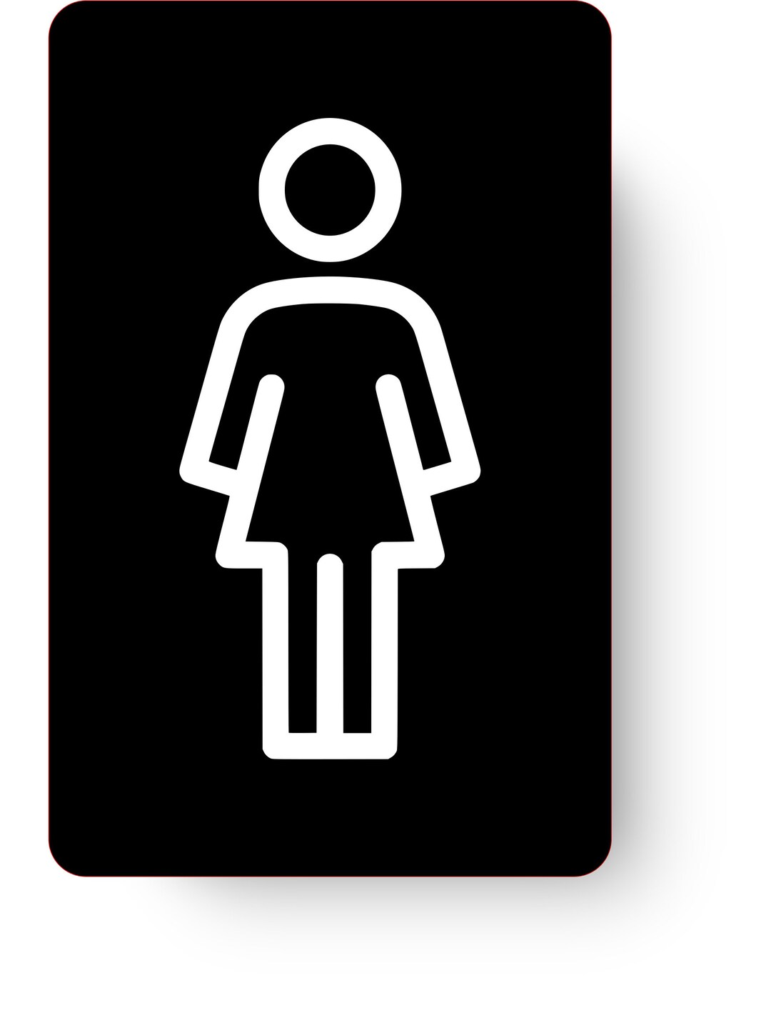 Classy Black Ladies Toilet Sign: Elevate Your Restroom Decor - Etsy