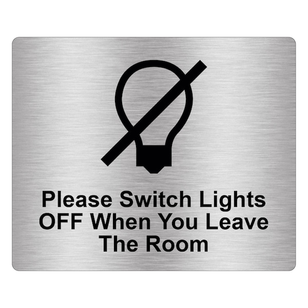 Please Turn off Lights Sign - Etsy