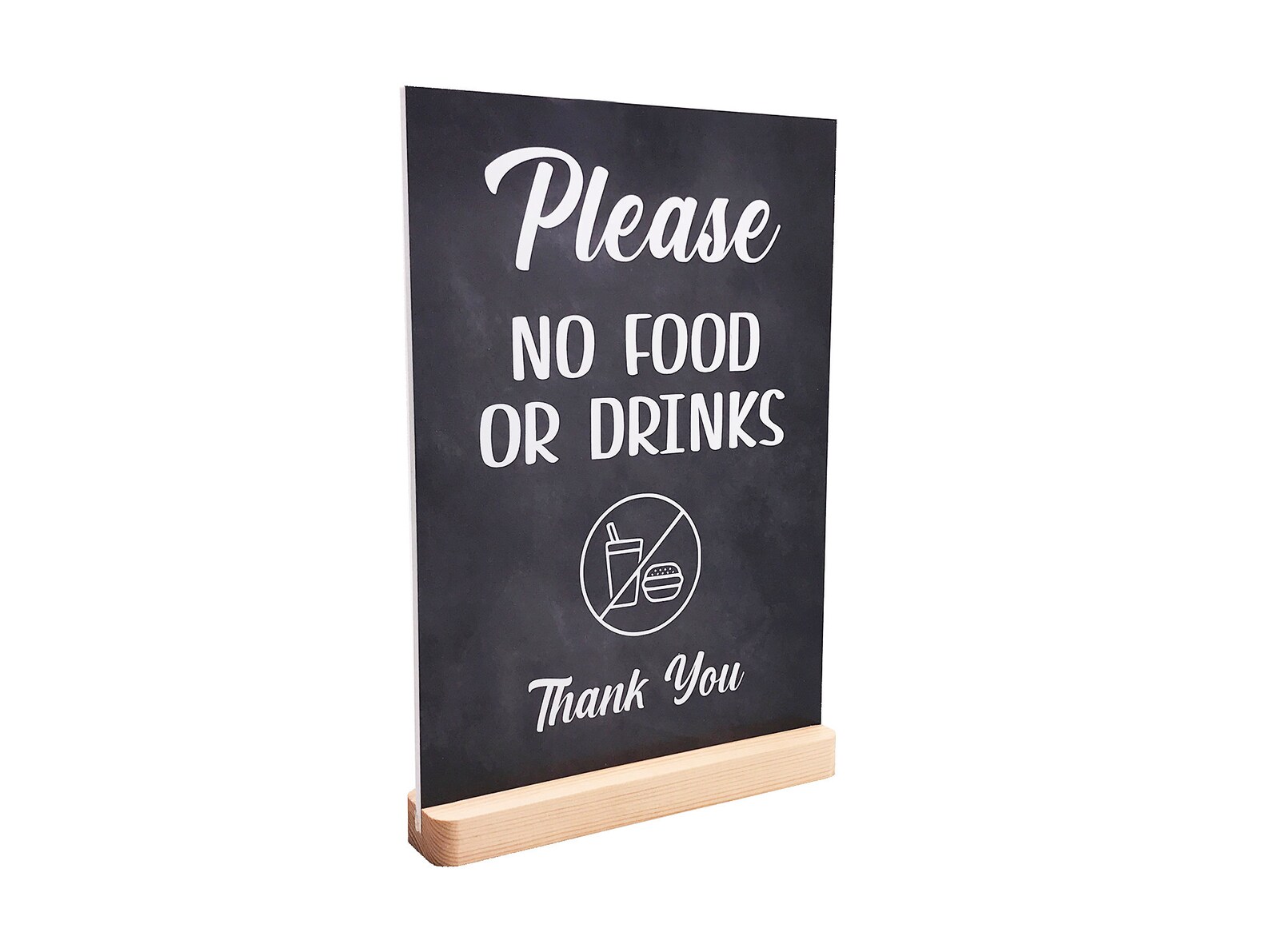 Please No Food or Drinks Sign Available as Freestanding or - Etsy