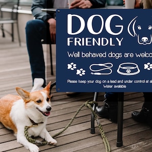 Dog Friendly Business Sign - Etsy UK