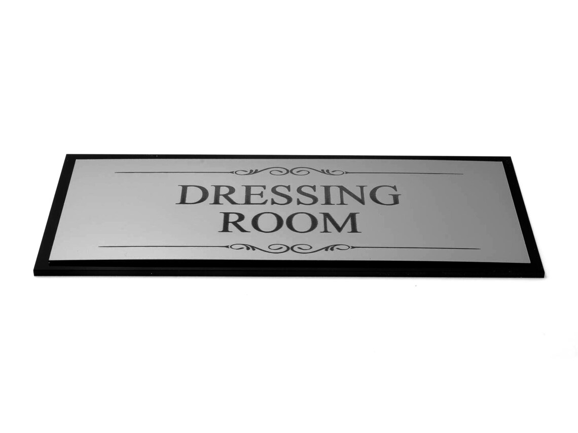 Dressing Room Door Sign Adhesive Plaque - Etsy