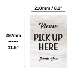 Please Pick up Here Sign - Available as Freestanding or Adhesive - Etsy