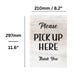 Please Pick up Here Sign - Available as Freestanding or Adhesive - Etsy ...