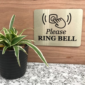Please Ring Bell Sign Adhesive Sticker Notice - Etsy