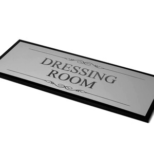 Dressing Room Door Sign, Adhesive Plaque - Etsy