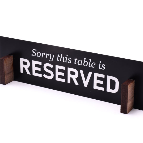 Reserved Table Sign - Etsy