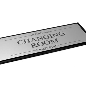 Changing Room Door Sign, Adhesive Plaque - Etsy