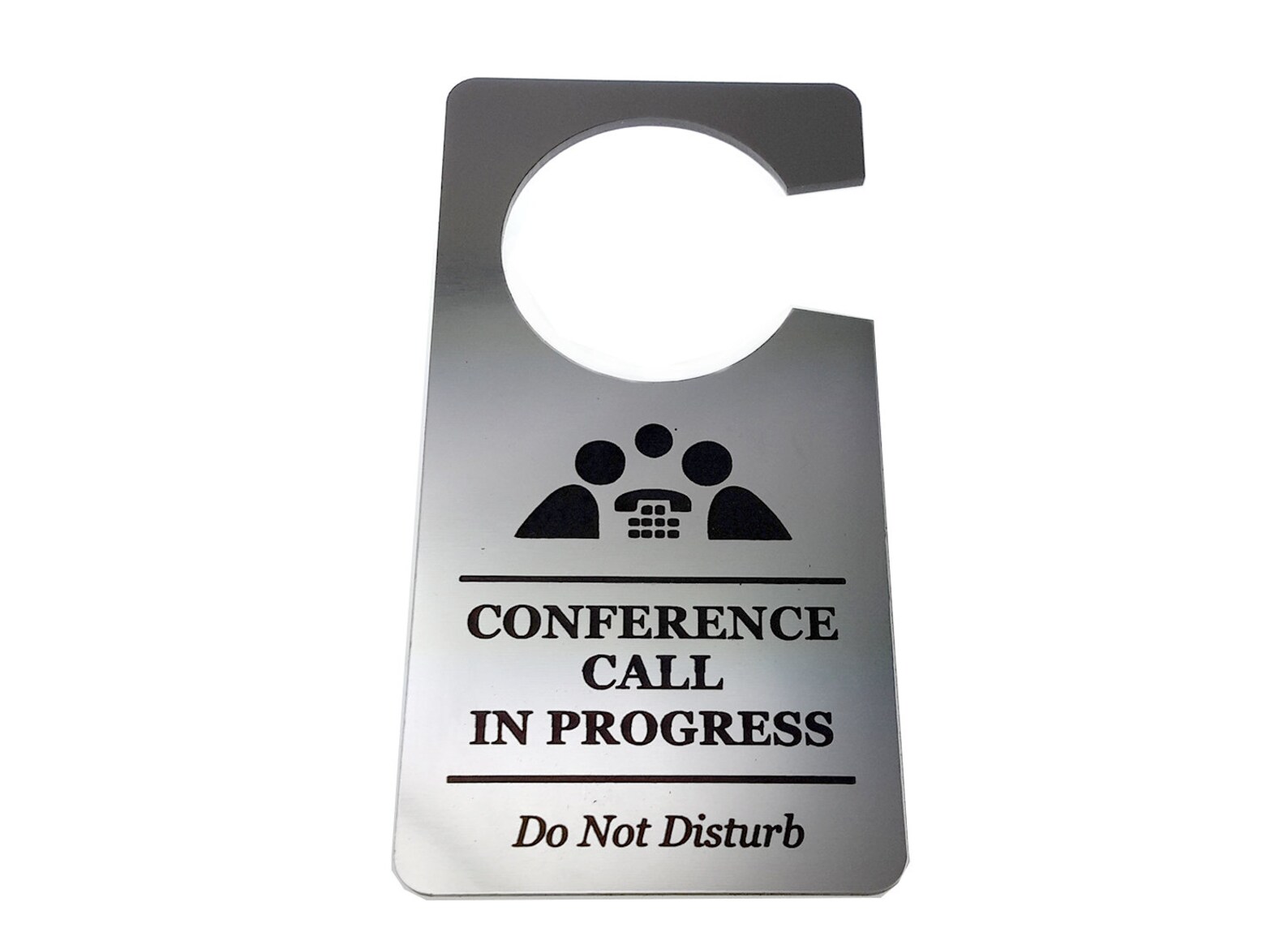 Conference Call in Progress Do Not Disturb Generic Silver | Etsy