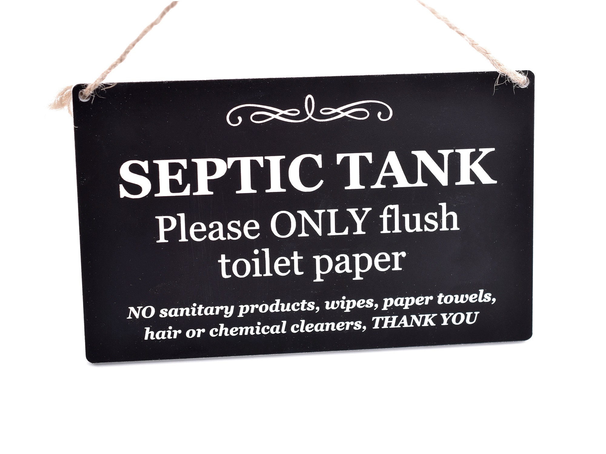 SEPTIC TANK Sign for Toilet Bathroom W.C - Etsy UK