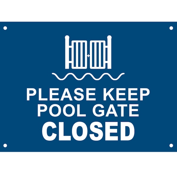 Keep Pool Gate Closed - Etsy