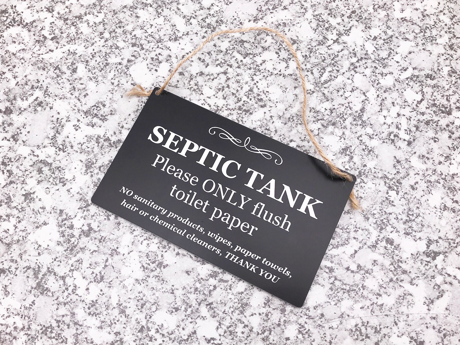 SEPTIC TANK Sign for Toilet, Bathroom, W.C - Etsy UK