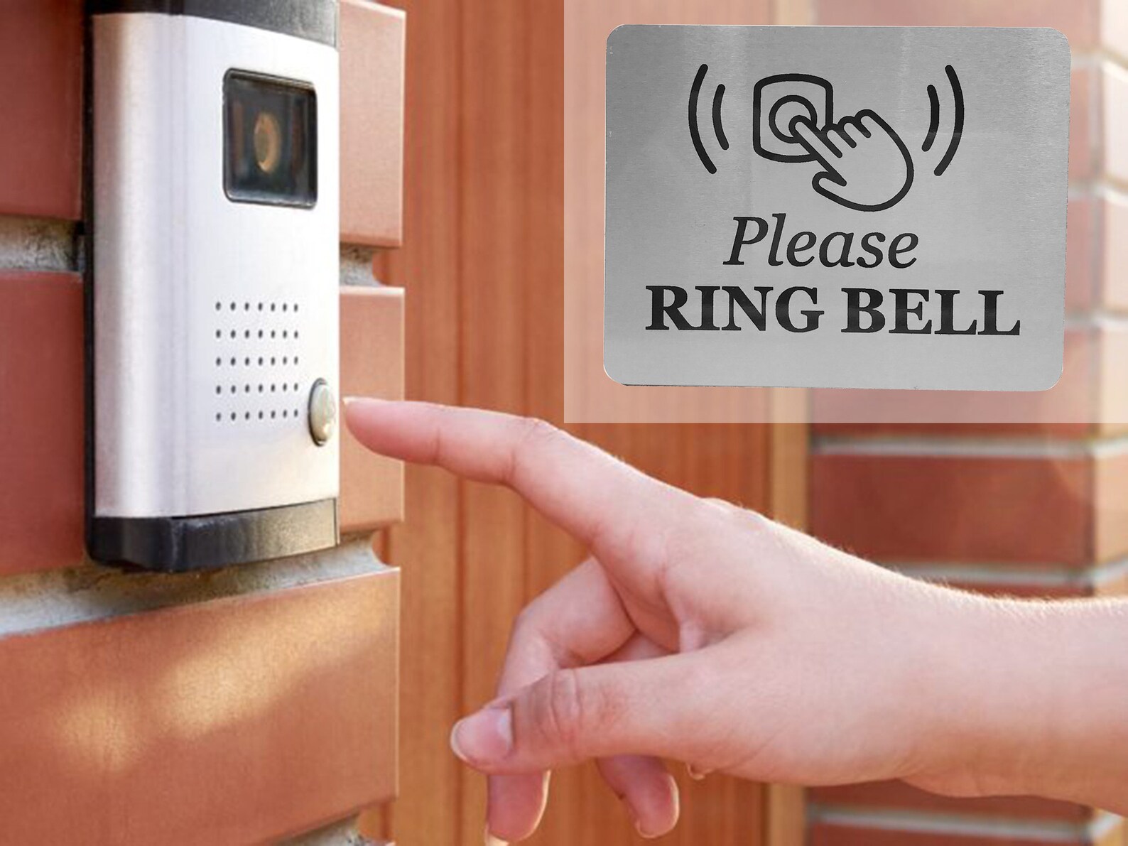Please Ring Bell Sign Adhesive Sticker Notice - Etsy