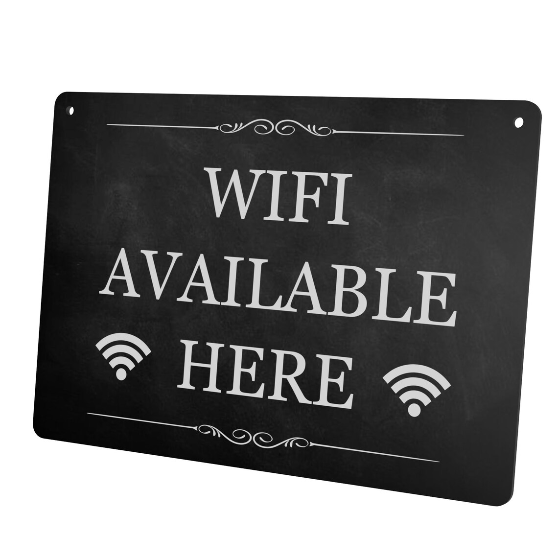 Wifi Available Here Sign, A5, Aluminium Composite, UV Printed, Outdoor ...