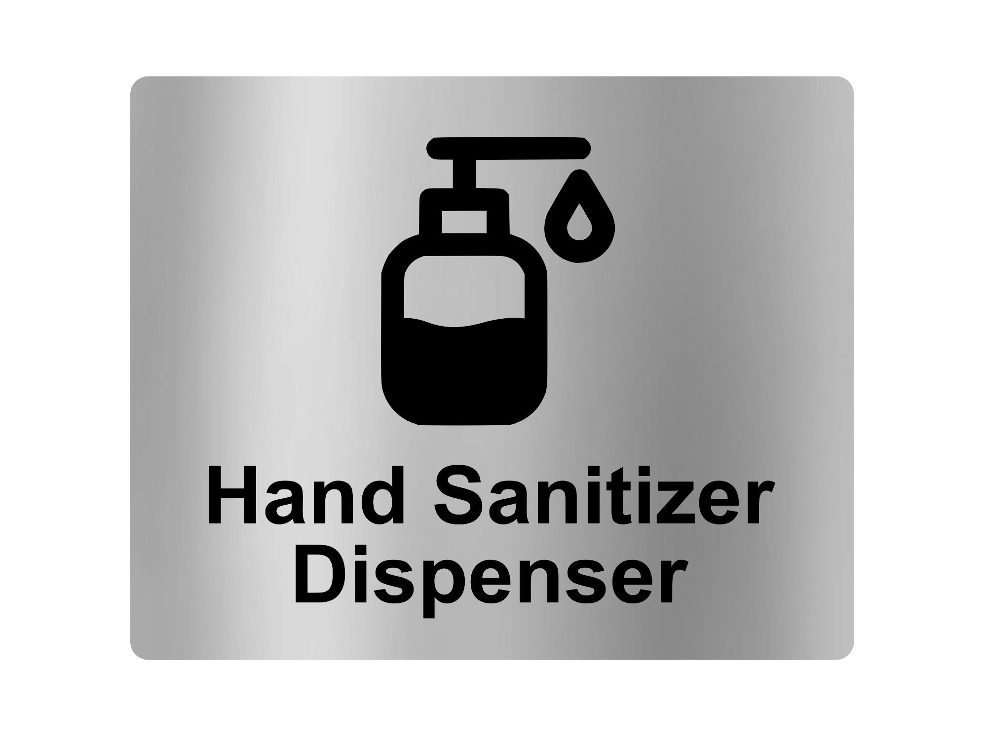Hand Sanitizer Dispenser Sign Adhesive Sticker Notice With | Etsy Australia