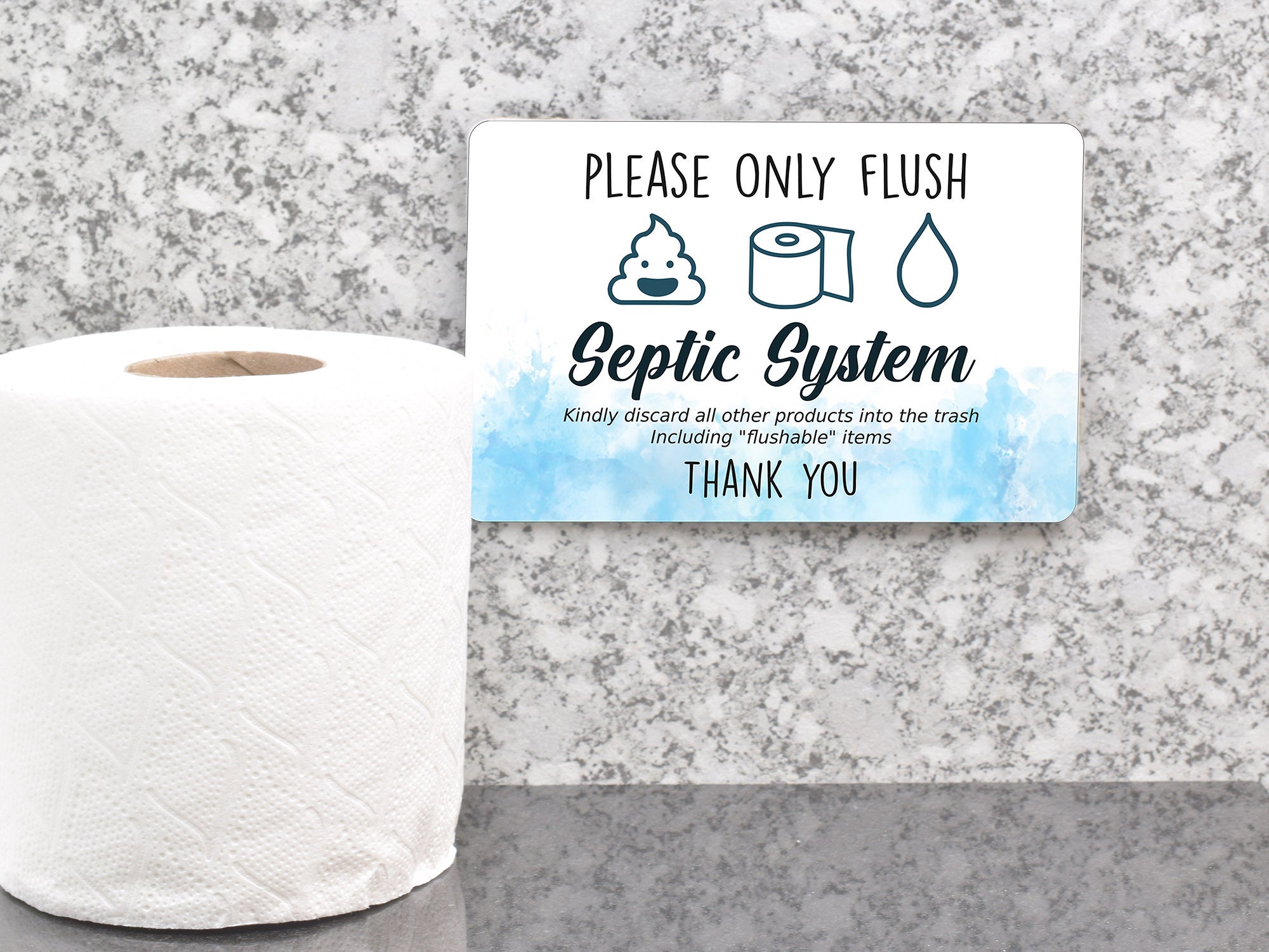 Septic System Toilet Emoji Sign | Etsy