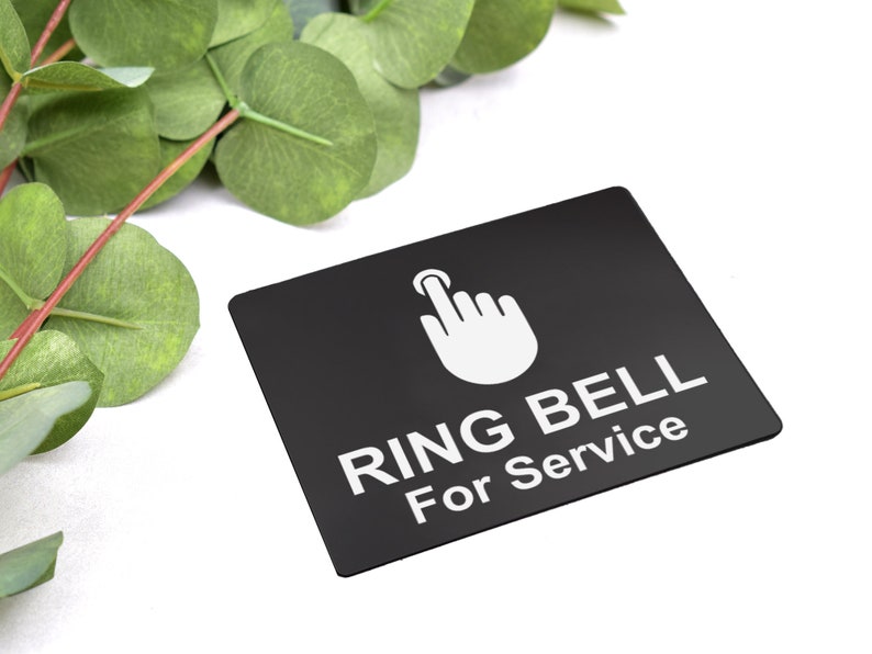 Ring Bell for Service Sign Adhesive Sticker Notice - Etsy