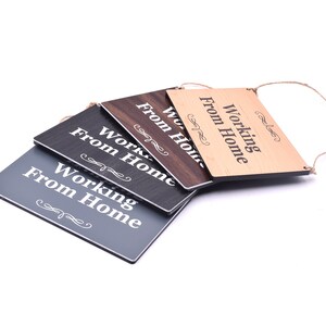 Working From Home Hanging Office Decorative Sign - Etsy UK