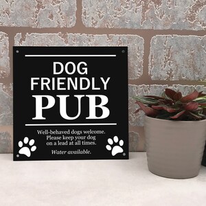 Dog Friendly Pub Engraved Sign - Etsy UK