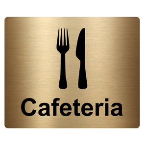 Cafeteria Sign Adhesive Door Sticker - Etsy