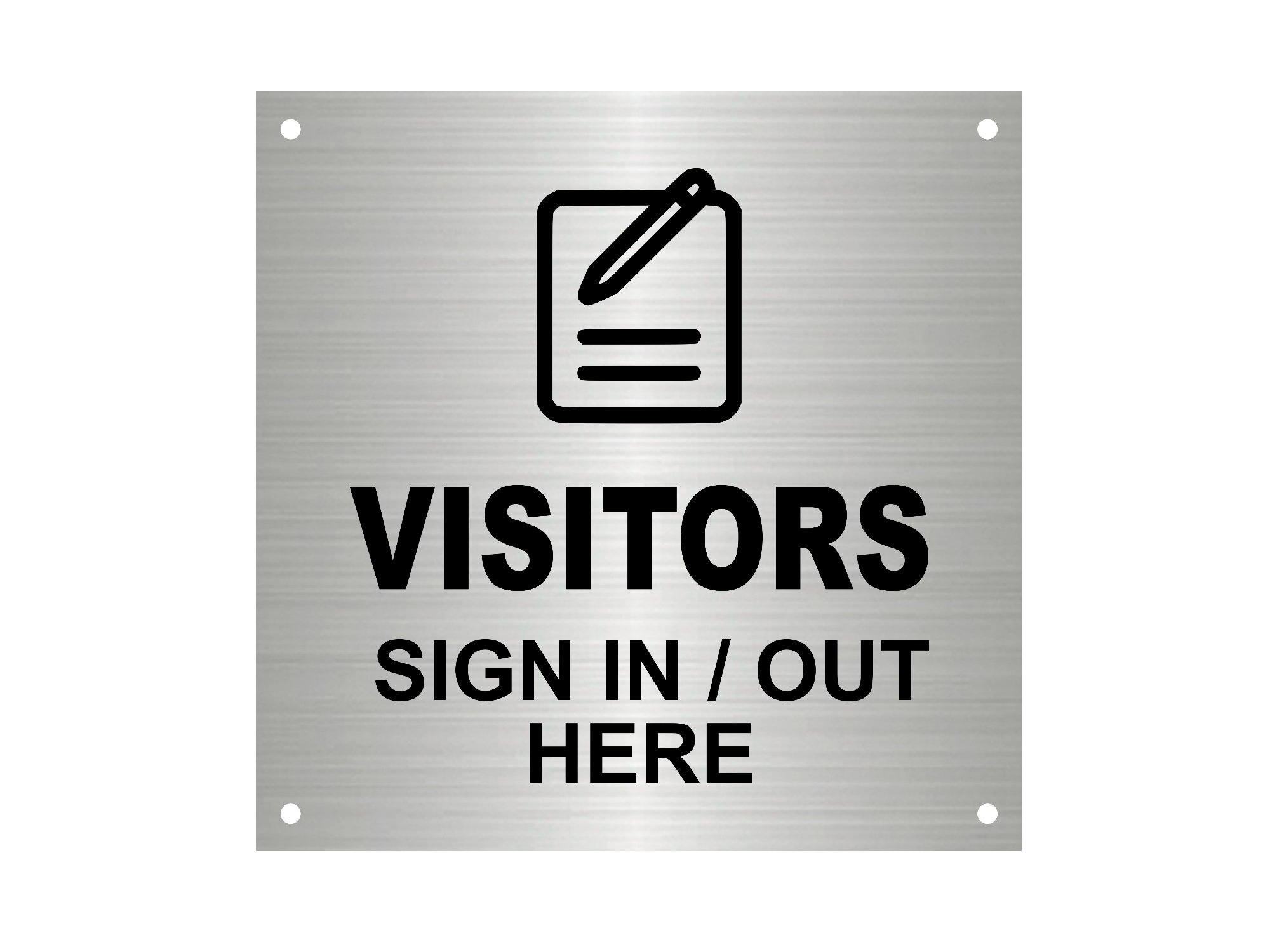VISITORS Sign in / Out Here Durable Tough Acrylic Sign - Etsy