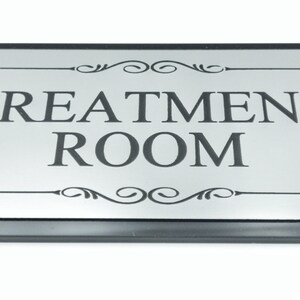 Treatment Room Sign - Adhesive Door Plaque - Etsy