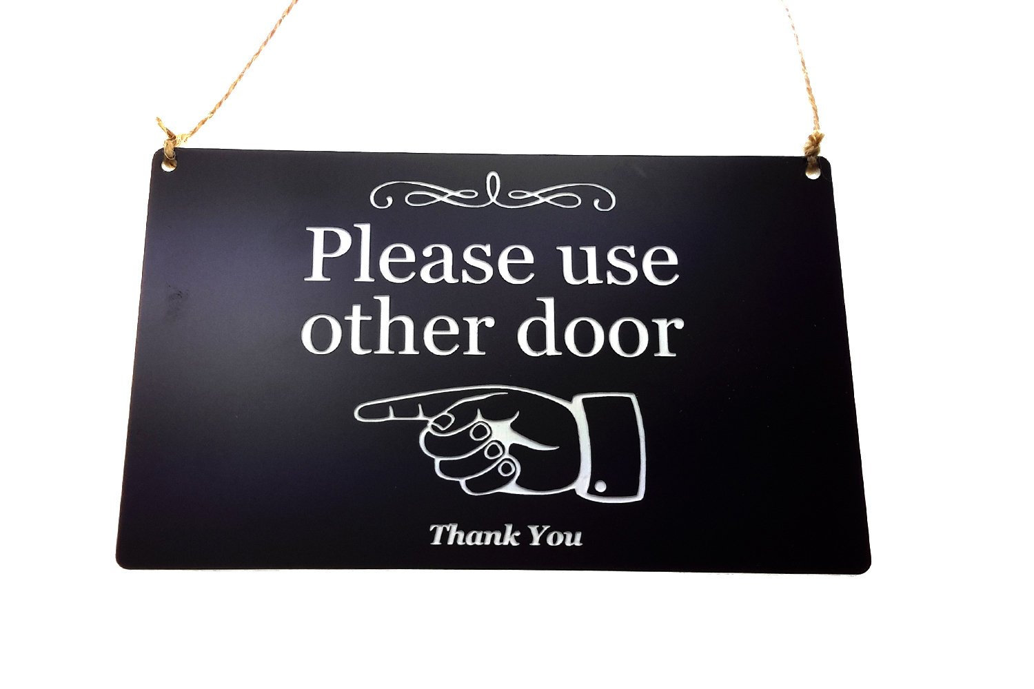 Reversible 'please Use Other Door' Sign - Double Sided - Etsy UK
