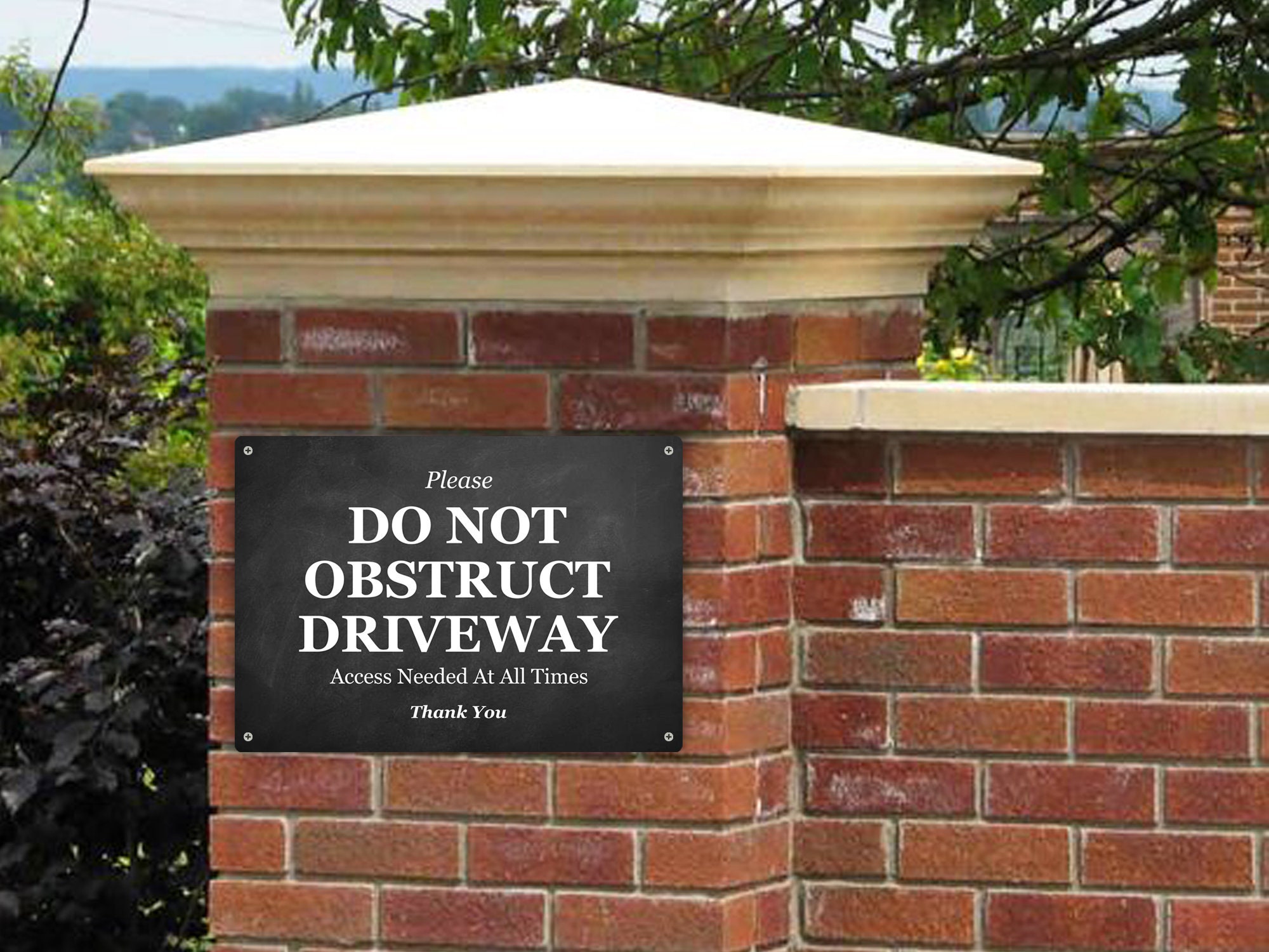 Please Do Not Obstruct Driveway Sign - Etsy UK