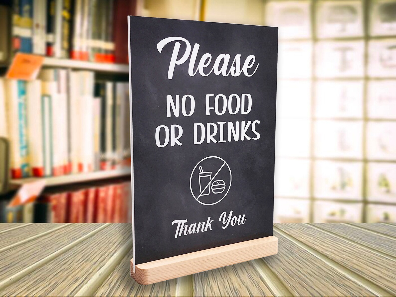 Please No Food or Drinks Sign Available as Freestanding or - Etsy