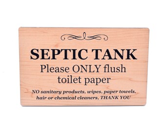 Septic Tank Sign | Etsy