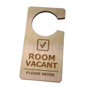 Room in Use Room Vacant Do Not Disturb Stylish Wooden Door | Etsy UK