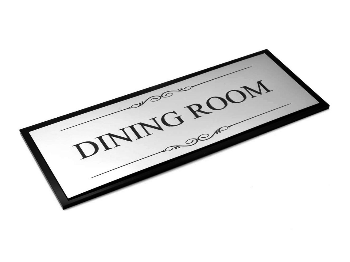 Dining Room Door Sign Adhesive Plaque - Etsy UK