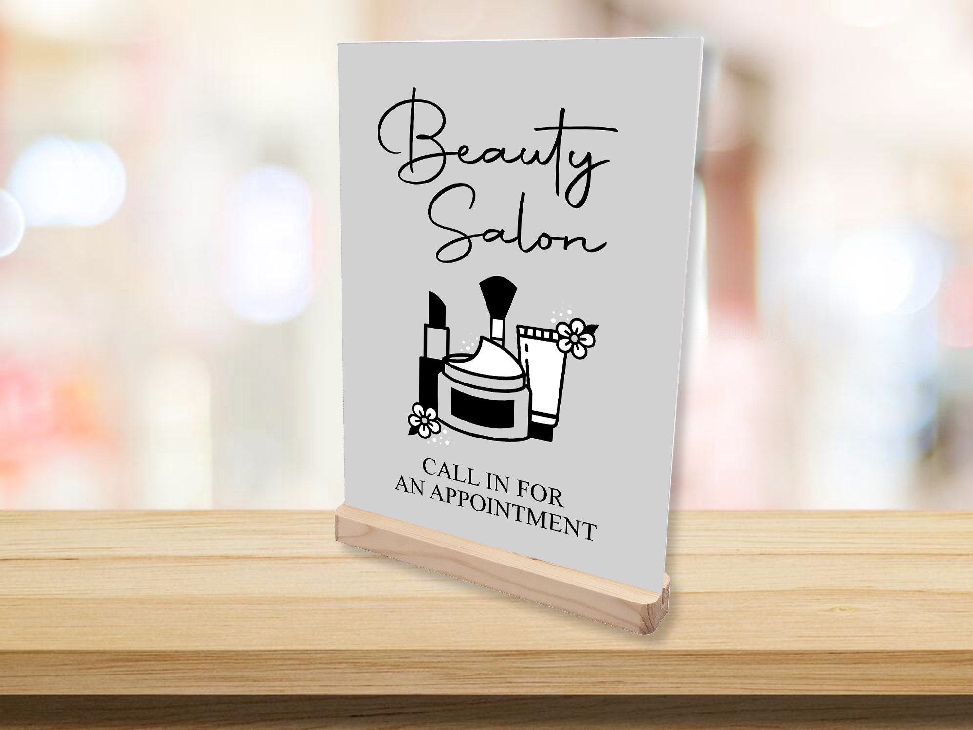 Beauty Salon Sign - Window Signage A4 Size - Etsy