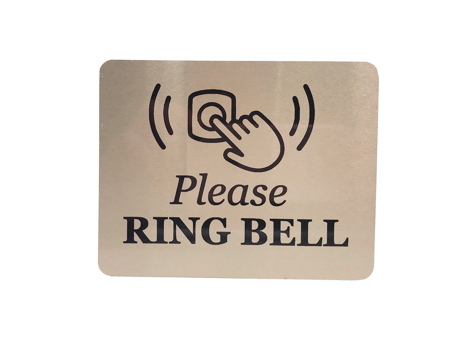 Please Ring Bell Sign Adhesive Sticker Notice - Etsy