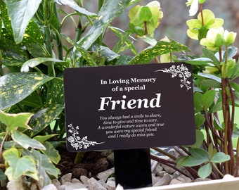 Beloved Friend Memorial Plaque With Stake Outdoor - Etsy