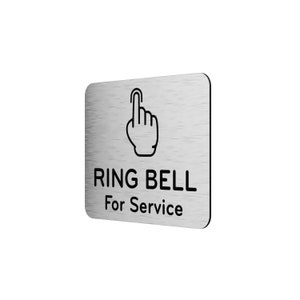 Ring Bell for Service Sign Adhesive Sticker Notice, Sign for Door and ...
