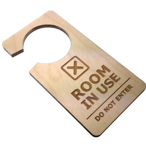 Room in Use Room Vacant Do Not Disturb Stylish Wooden Door | Etsy UK