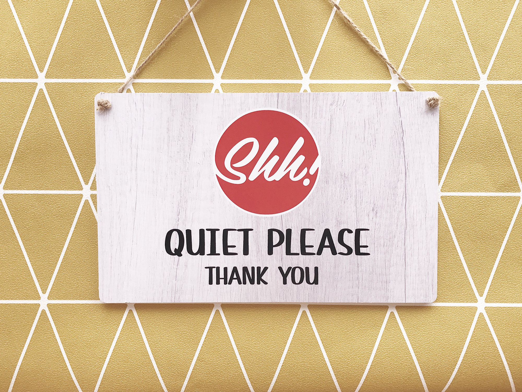 Shh Quiet Sign
