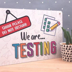 Test in Progress | Do Not Disturb | Classroom Sign - Etsy