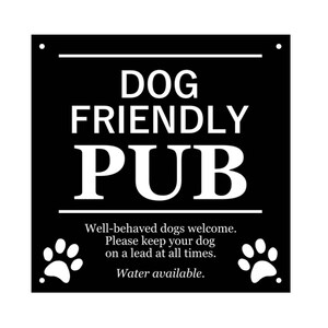 Dog Friendly Pub Engraved Sign - Etsy UK