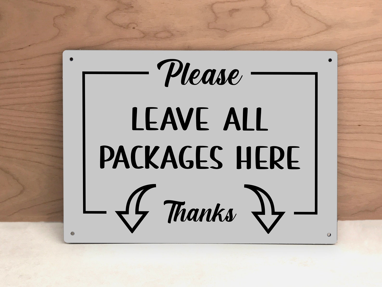 Parcel & Delivery Sign | Please Leave Packages Here Notice - Etsy