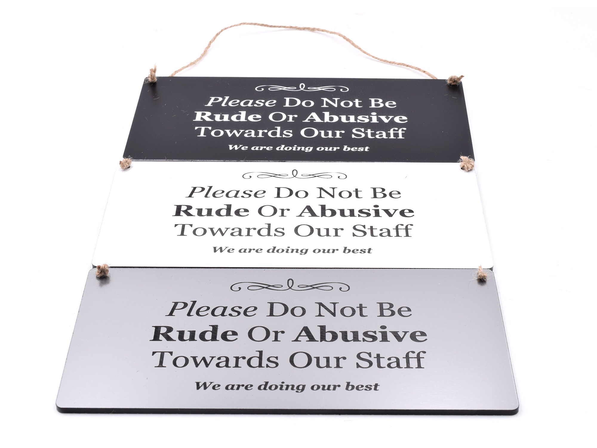 Polite Notice Acrylic Sign: Pub, Bar, Restaurant Staff Reminder - Etsy