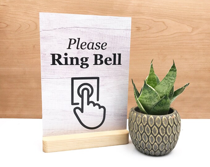 Please Ring Bell Sign Adhesive Sticker Notice - Etsy