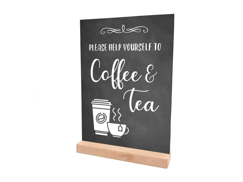 Please Help Yourself to Coffee & Tea Sign / Notice - Etsy