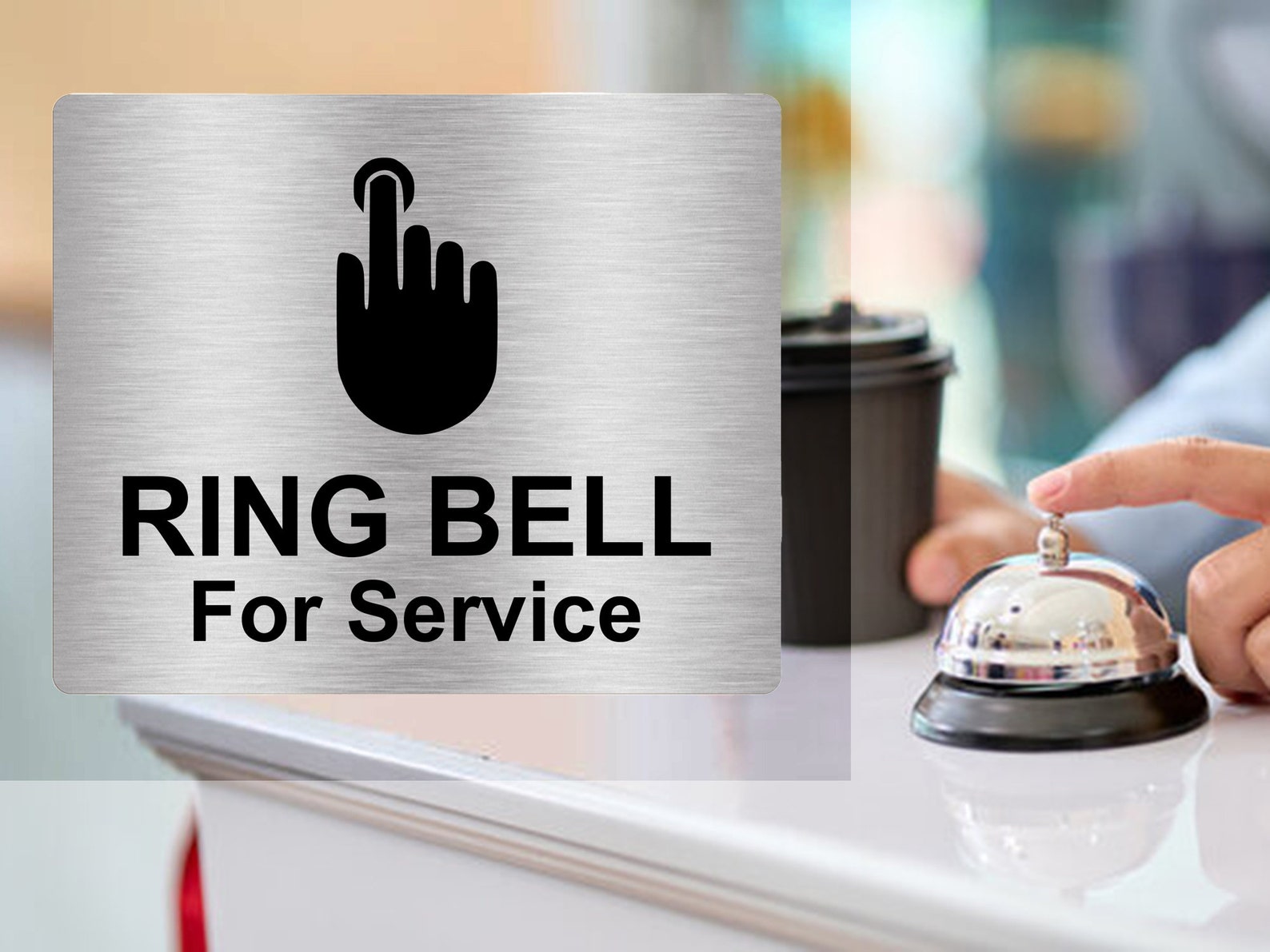 Ring Bell for Service Sign Adhesive Sticker Notice - Etsy