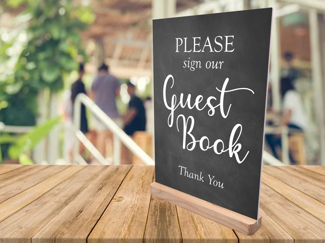Please Sign Our Guest Book Sign - Etsy UK