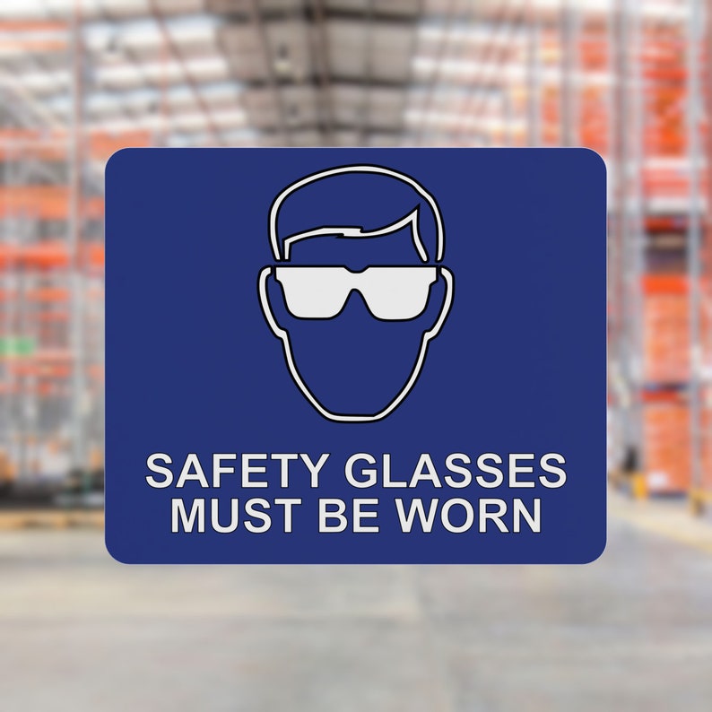 Multipurpose Health & Safety Sign Set - HSE Compliant, Laminated, 3M ...