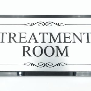 Treatment Room Sign - Adhesive Door Plaque - Etsy