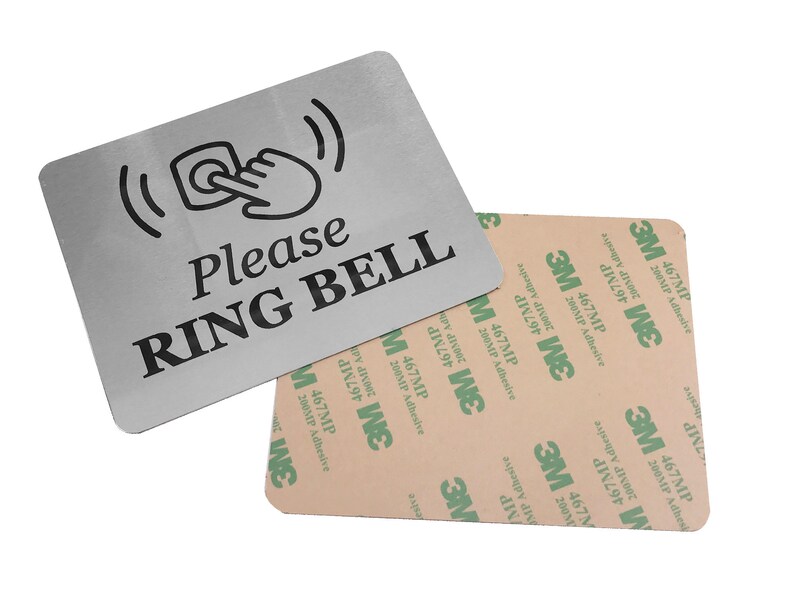 Please Ring Bell Sign Adhesive Sticker Notice - Etsy