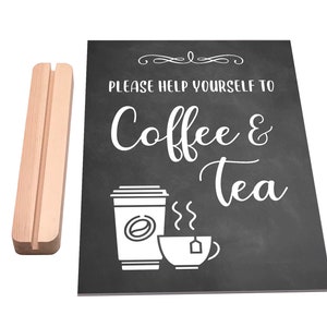 Please Help Yourself to Coffee & Tea Sign / Notice - Etsy
